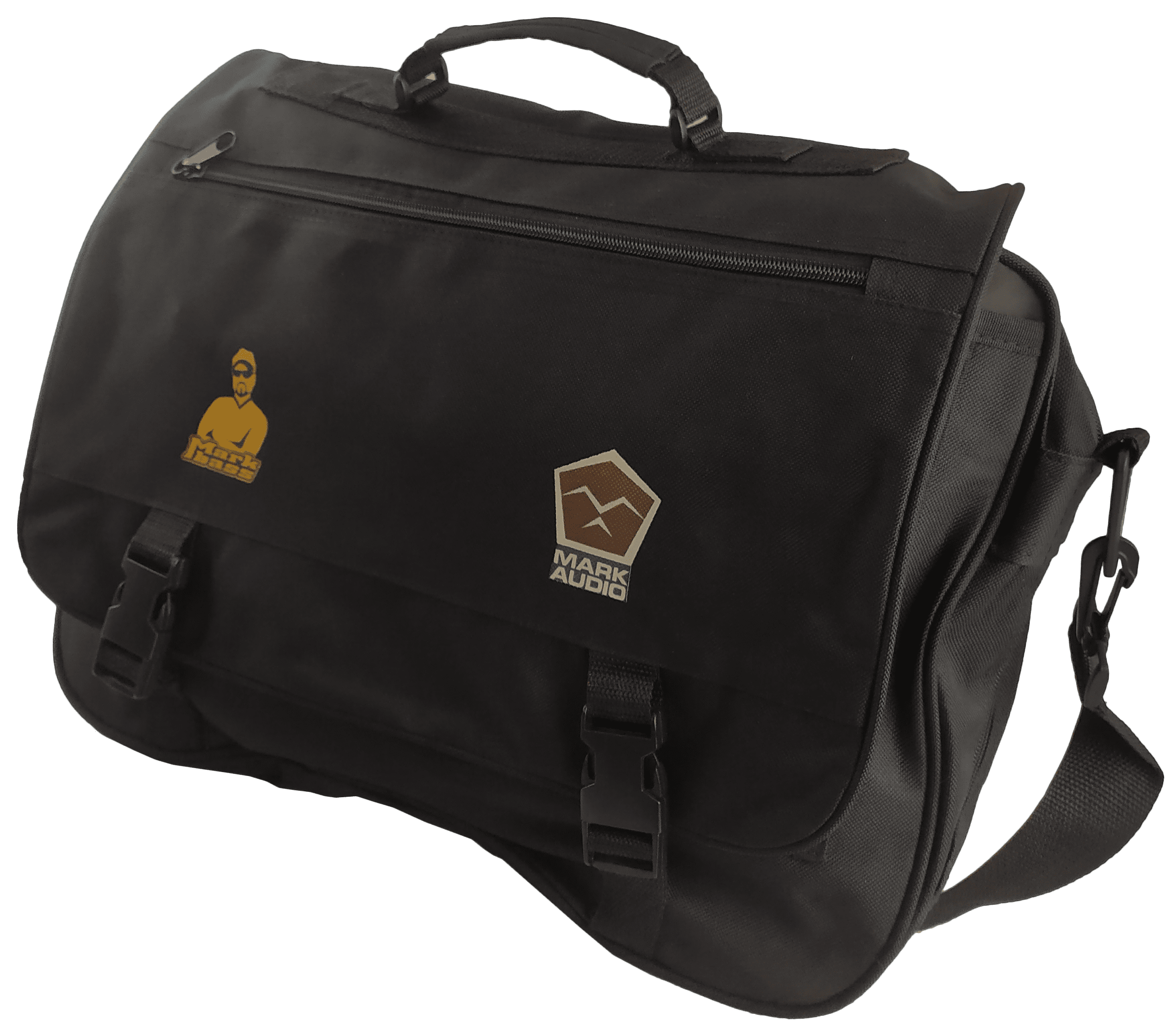 SHOULDER LAPTOP BAG MARKBASS/MARKAUDIO LOGO – BLACK – DVMark